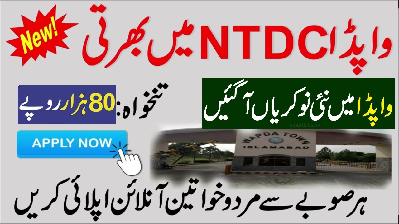 [1000+Vacancies] WAPDA NTDC Jobs 2024 Advertisement