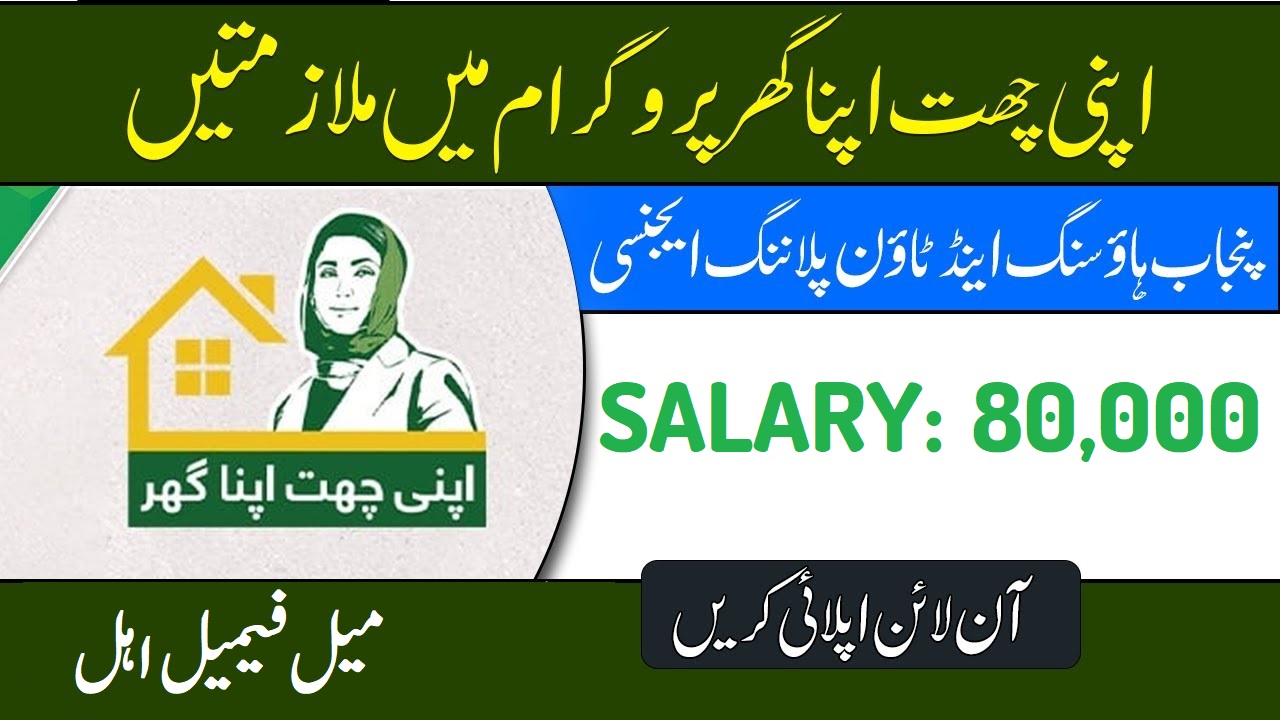 Punjab Housing and Town Planning Agency Jobs 2024 Apply Online