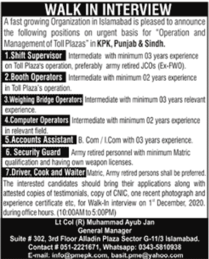 Latest Paper Pk Jobs in Fast Growing Organization