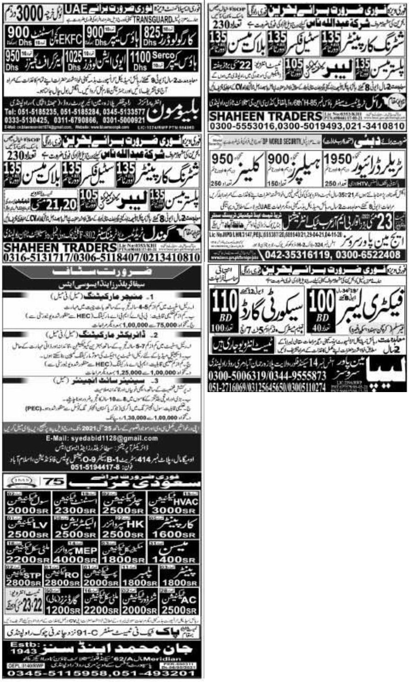 Latest PaperPk Jobs in Express Newspaper Jobs 20 May 2021