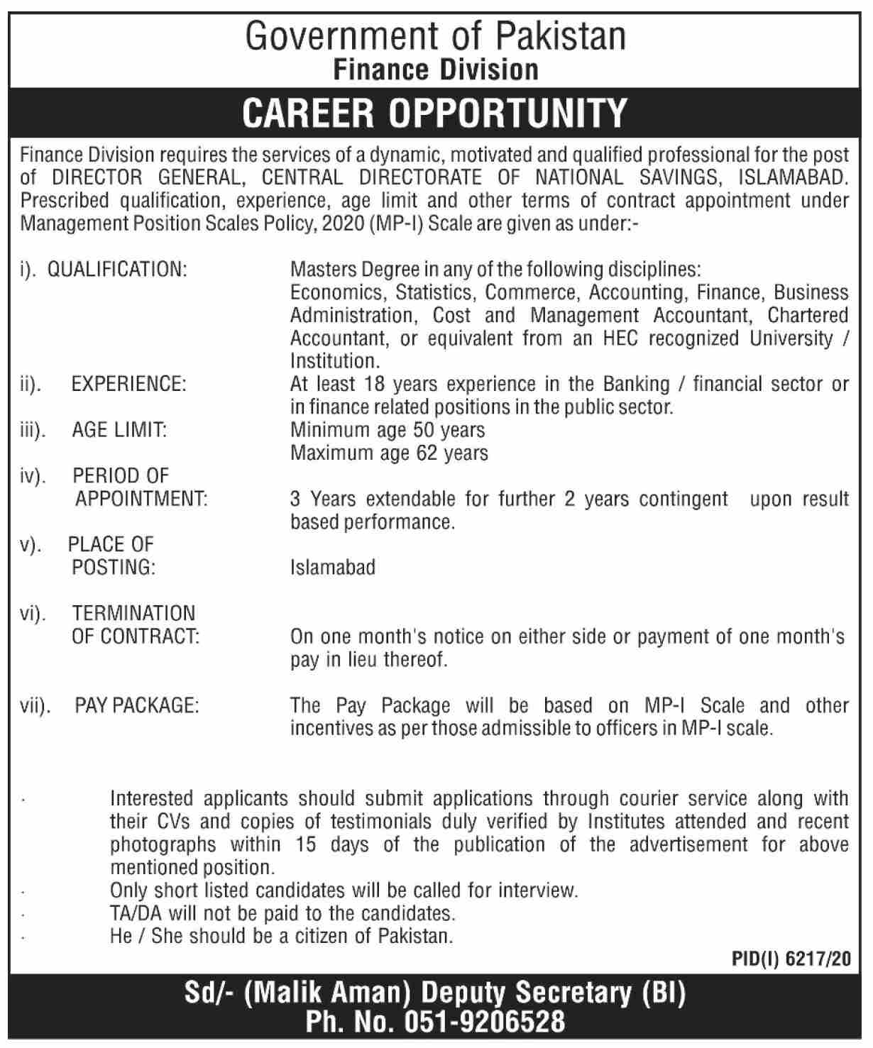 Latest PaperPk Jobs in Finance Department
