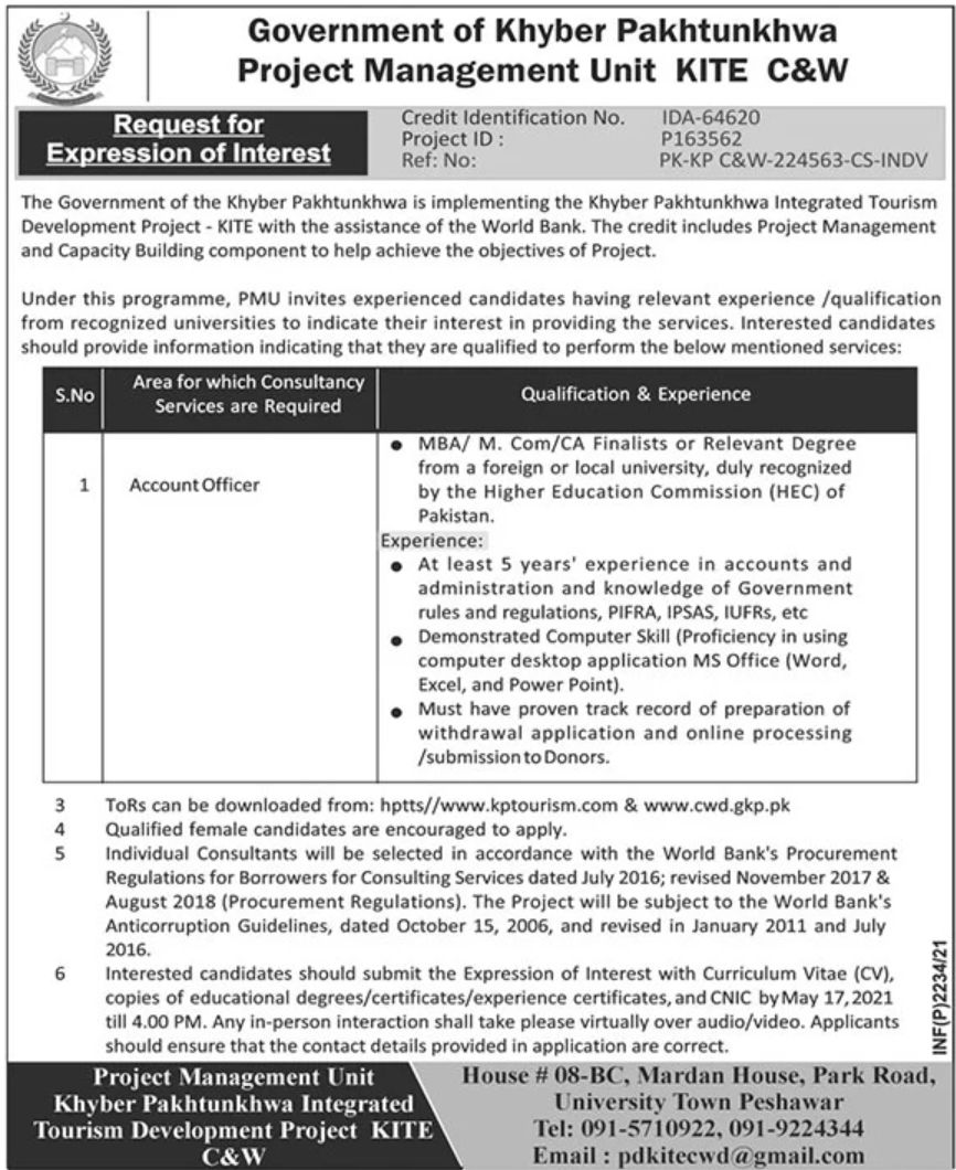 Latest PaperPk Jobs in Government of Khyber Pakhtunkhwa Project ...