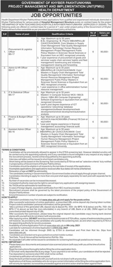Latest PaperPk Jobs in Government of Khyber Pakhtunkhwa Project ...