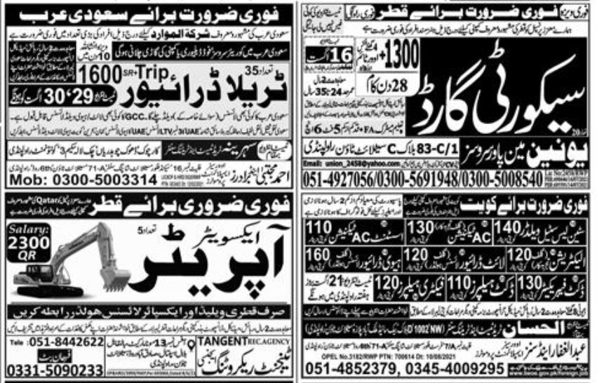Latest PaperPk Jobs in Express Newspaper Jobs 13 August 2021