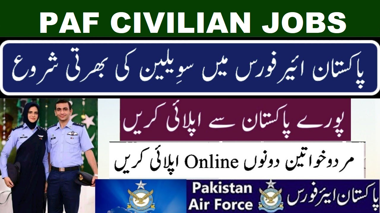 PAF Civilian Jobs 2024 Online Registration